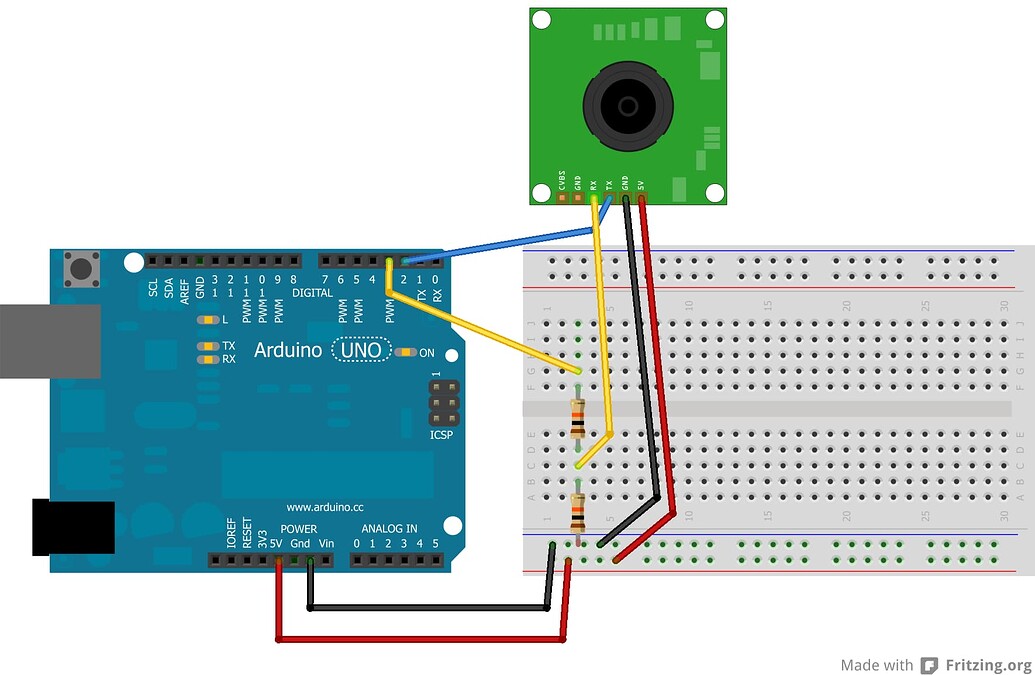 Help Speeding Up Serial Communication Between An Arduino Uno And A Ttl Camera Networking