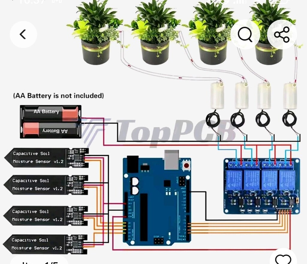 Arduino Uno Watering System With Moisture Sensor General Guidance Arduino Forum
