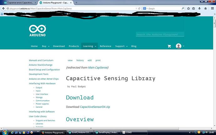 Capsense errors CapacitiveSensor04.zip help appreciated - Programming - Arduino Forum