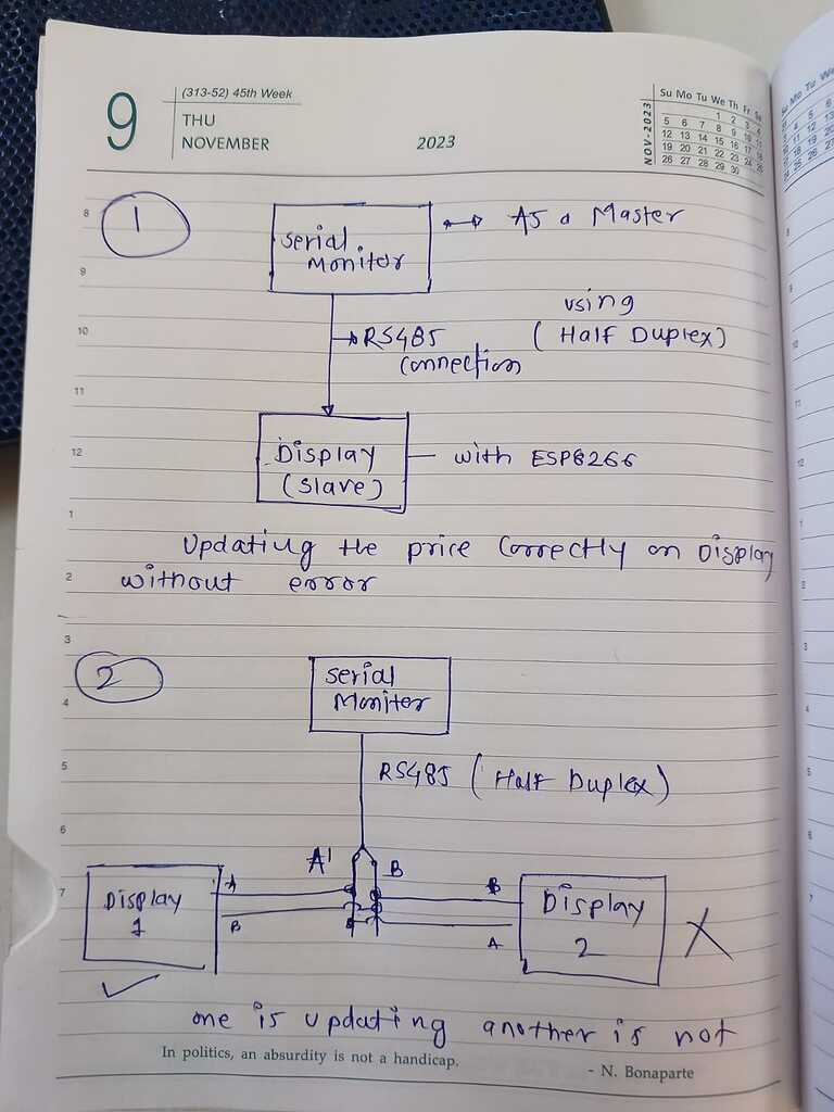 Rs485 Multiple Slave Problem With Nodemcu Displays Arduino Forum