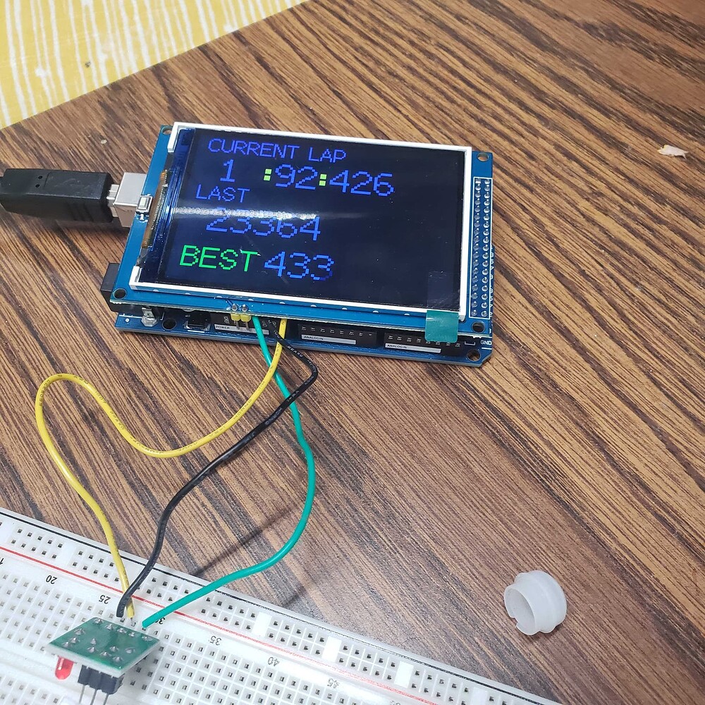 Lap Timer TFT Screen help - Displays - Arduino Forum