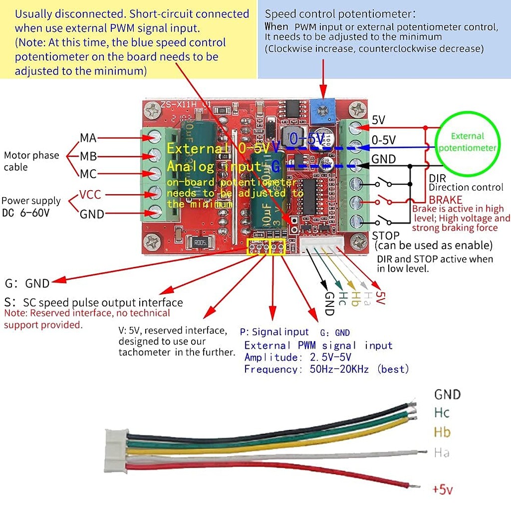 ZS-X11H to Arduino connection - Motors, Mechanics, Power and CNC - Arduino Forum