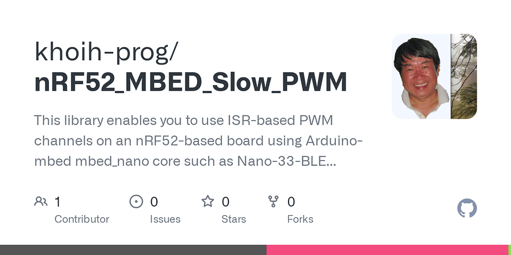 ISR-based multi-channel-PWM nRF52_MBED_Slow_PWM Library - Nano 33 BLE ...