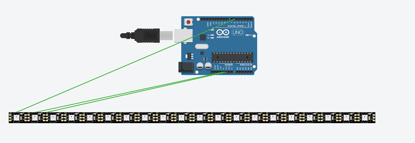 5 LED strip not turning on - LEDs and Multiplexing - Arduino Forum
