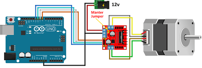 Arduino UNO; L298N Dual H-Bridge; Stepper motor rotation using a switch - Programming - Arduino ...