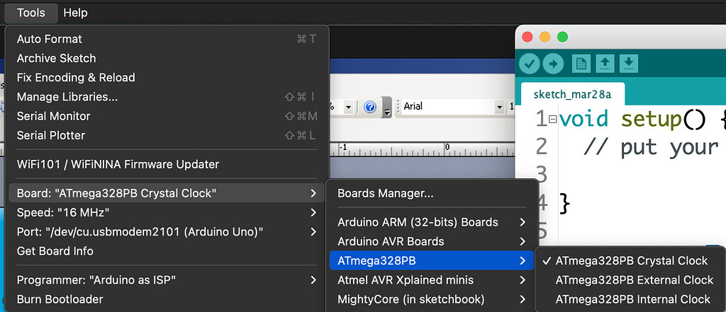 UNO with ATMEGA328PB running at Half Speed vs ATMEGA328P - IDE 1.x ...