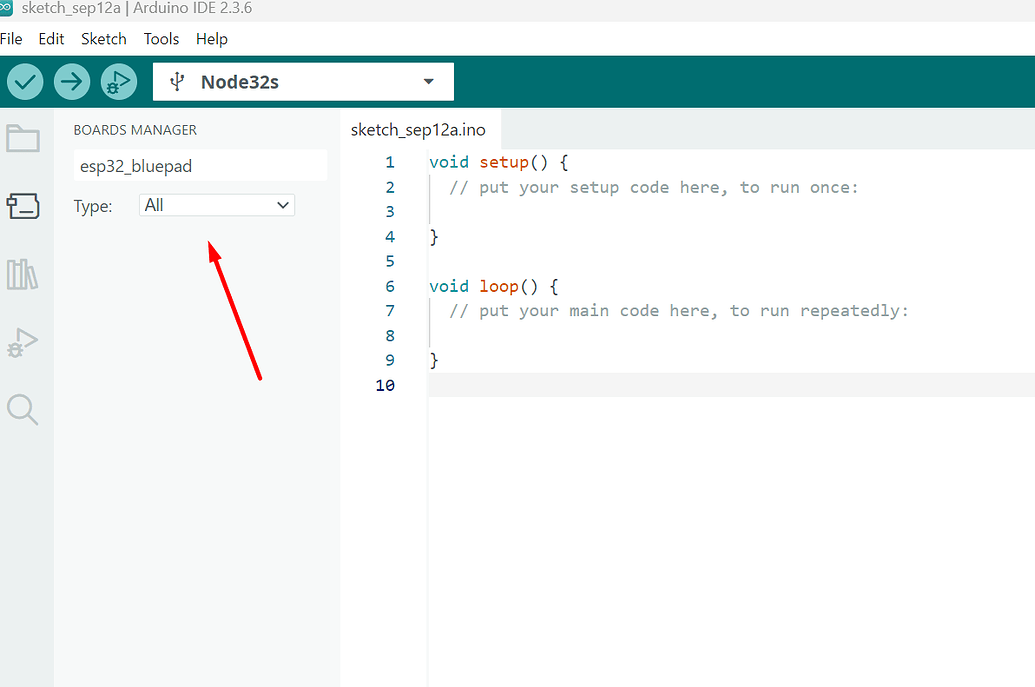 Cannot find bluepad board manager for esp32 - IDE 2.x - Arduino Forum