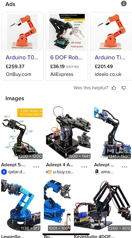 Kits for Arduino Robotic Arms - General Guidance - Arduino Forum