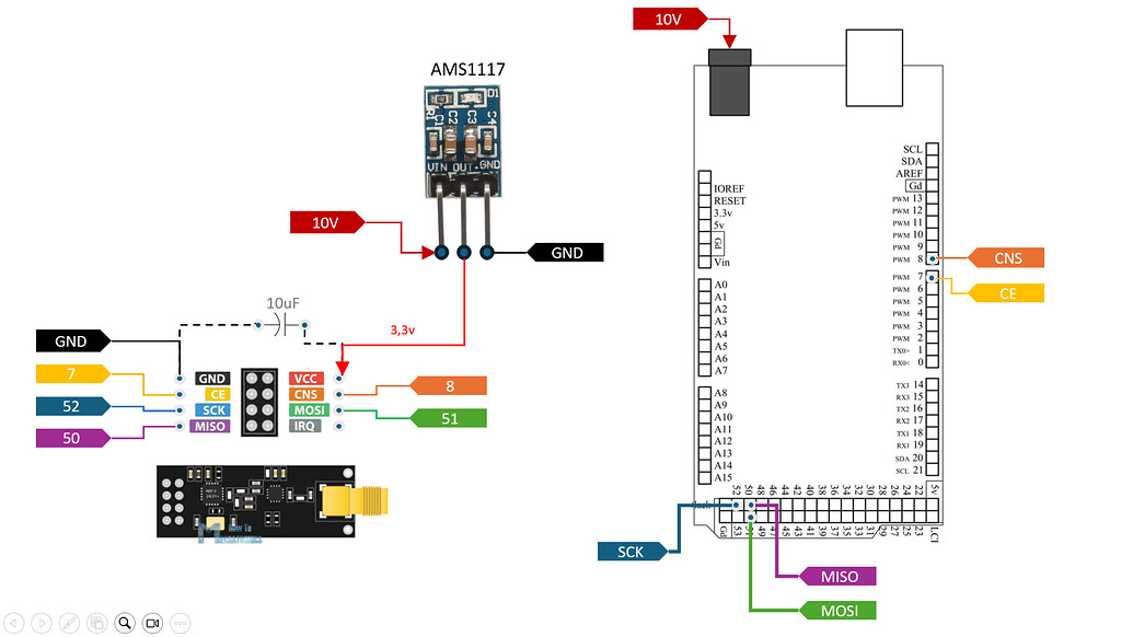 Problem: Bidirectional communication between NRF24L01s (1 master + 2 slaves) - Networking ...