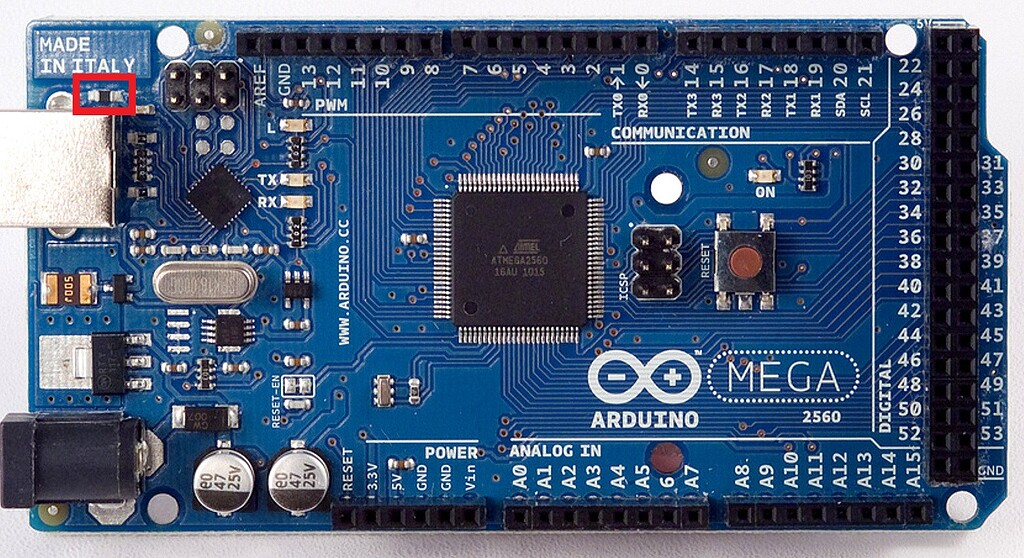 Arduino MEGA2560 burned component - 3rd Party Boards - Arduino Forum