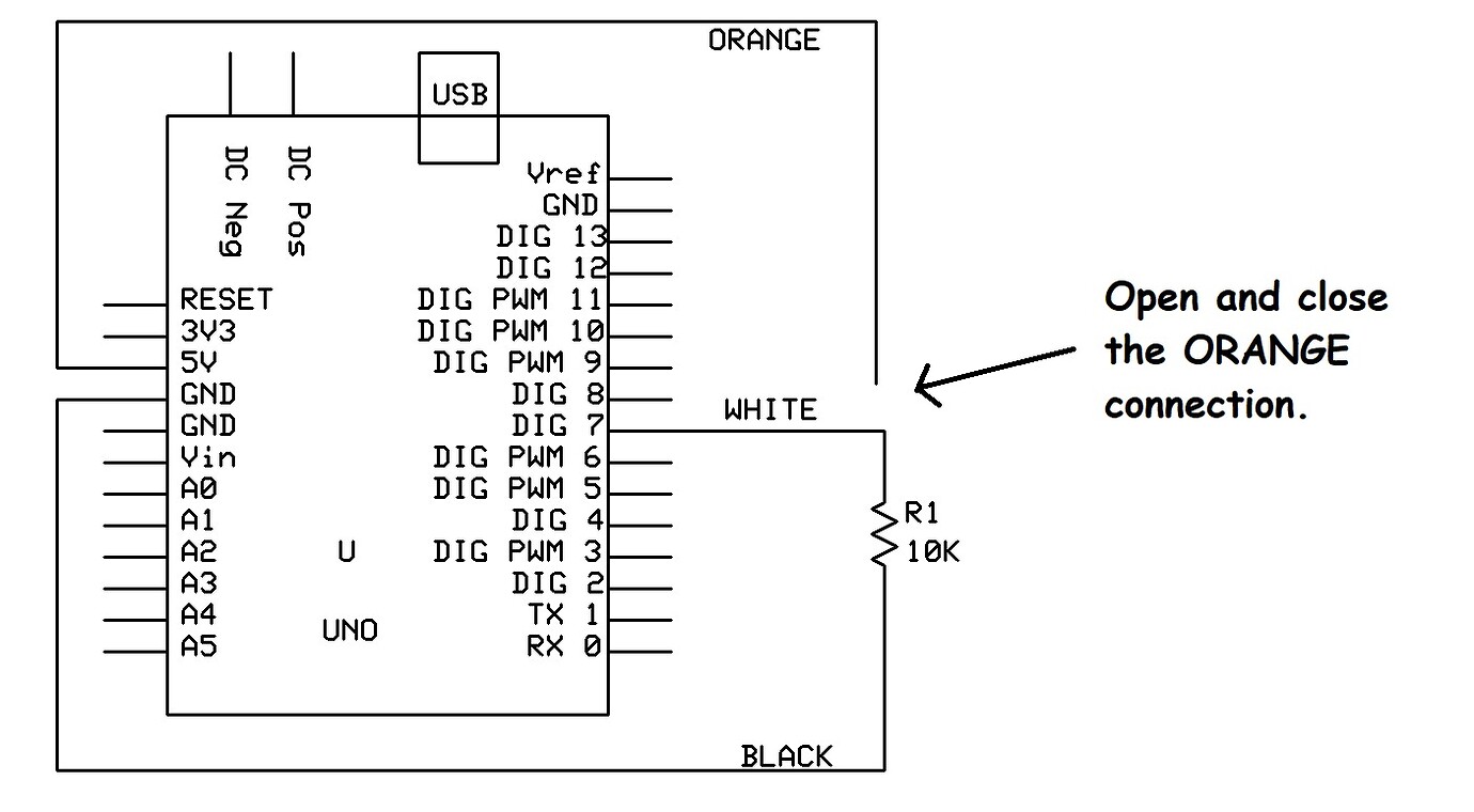 Arduino push button not responding when in line with resistor - General ...