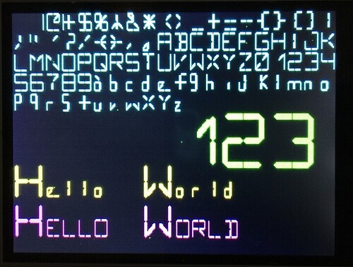 16seg AlphaNumeric FONT for TFT - Libraries - Arduino Forum