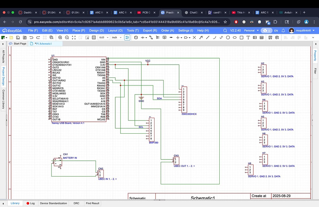 Powering microcontroller and 6 servos with the same UBEC output ...
