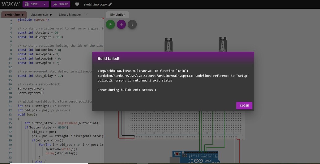 Multiple servos with buttons - Programming - Arduino Forum