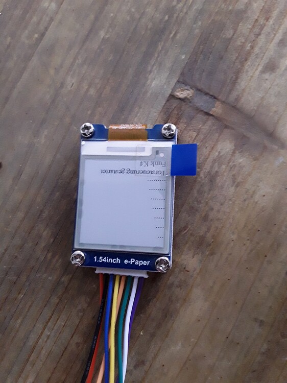 EPaper Waveshare 1.54 am ESP8266nodemcu - Deutsch - Arduino Forum