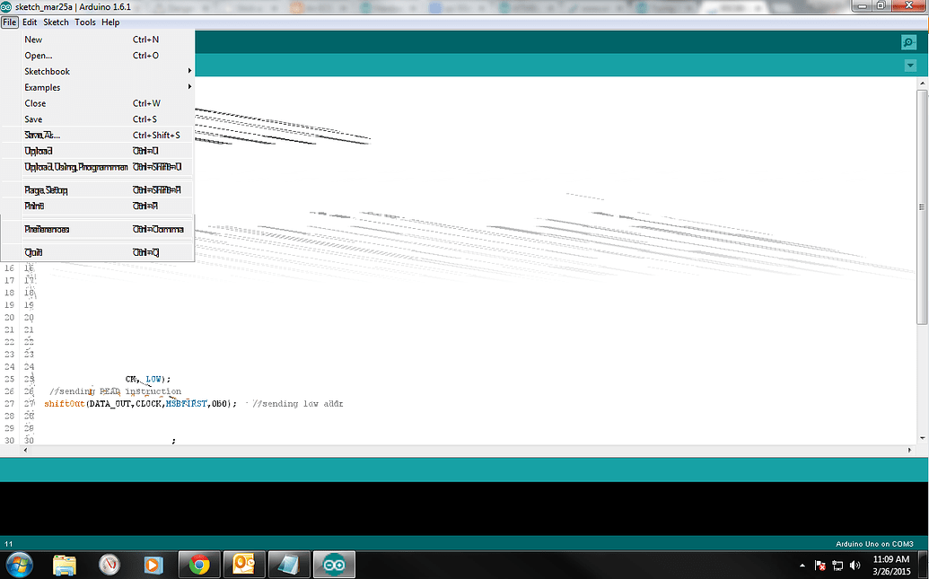Random Characters across screen. Weird Fonts in Menus. - IDE 1.x - Arduino Forum