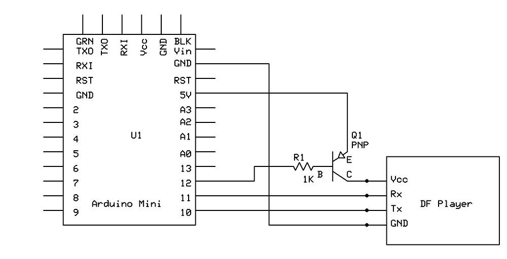 Switching on/off DFPlayer mini with a transistor - General Guidance ...