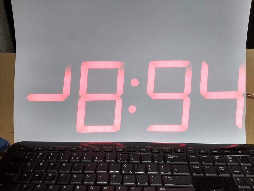 7 segment clock - ledstrip - wemos d1 mini - General Guidance - Arduino ...