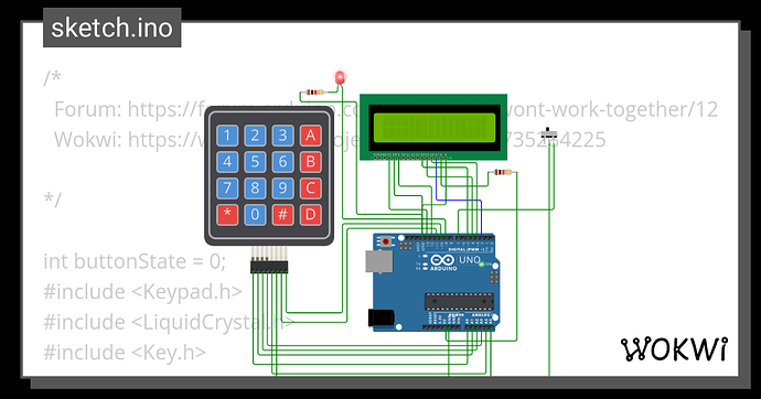 The lcd screen doesn't show the input from the keypad - Programming ...