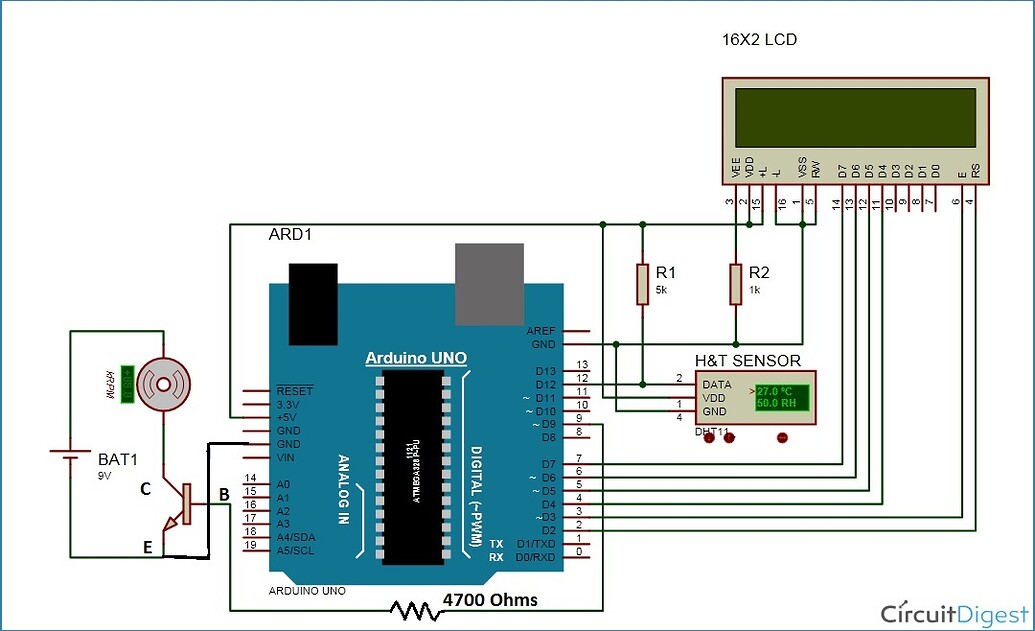 PNP transistor forces arduino nano to reset.... - General Guidance - Arduino Forum