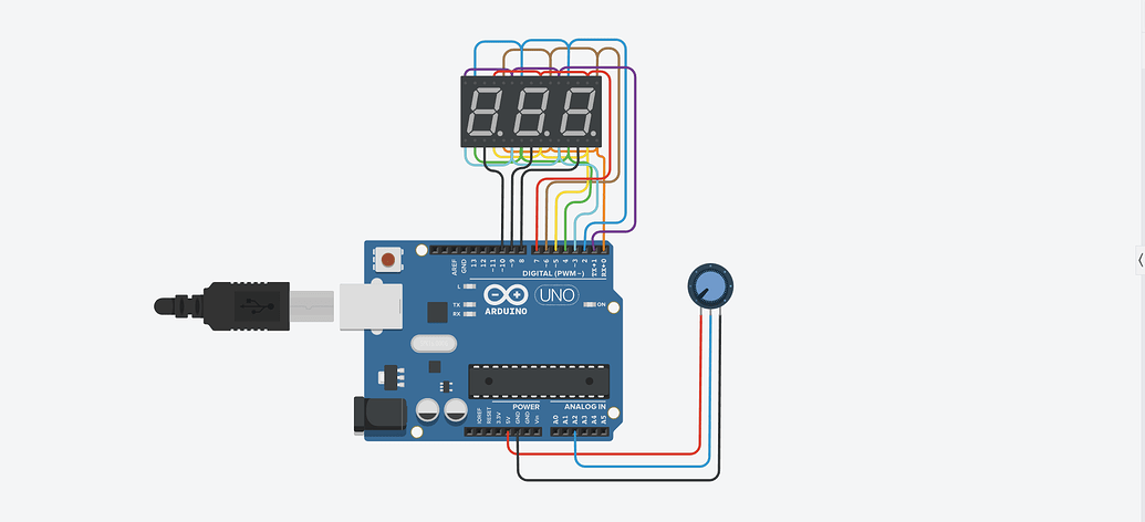 Potentiometer and 7 segment - Programming - Arduino Forum