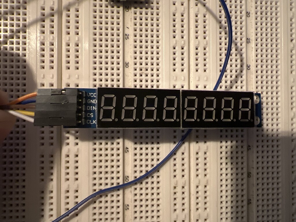 MAX7219 7 segment display not working - LEDs and Multiplexing - Arduino Forum