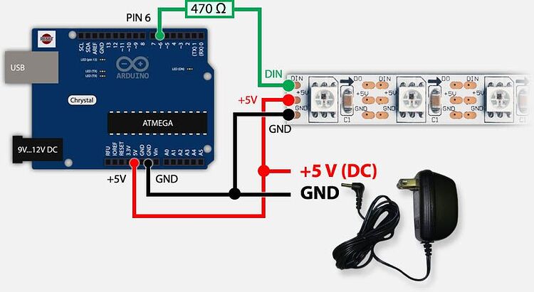Need help with ws2812b not fully lighting up - LEDs and Multiplexing ...