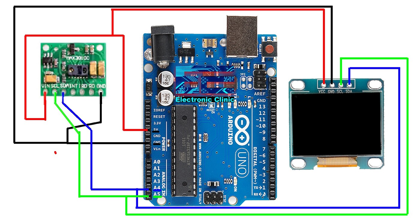 Please help: max30100 and mlx90614 not working correctly when connected ...