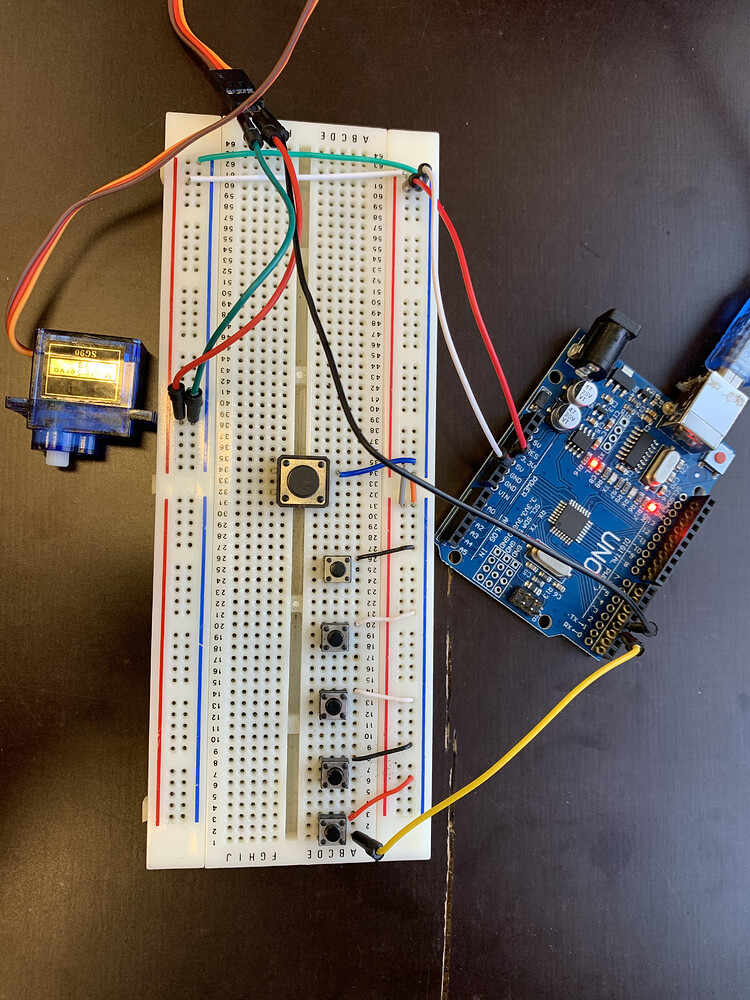 Controlling Individual servos with individual buttons - Programming - Arduino Forum