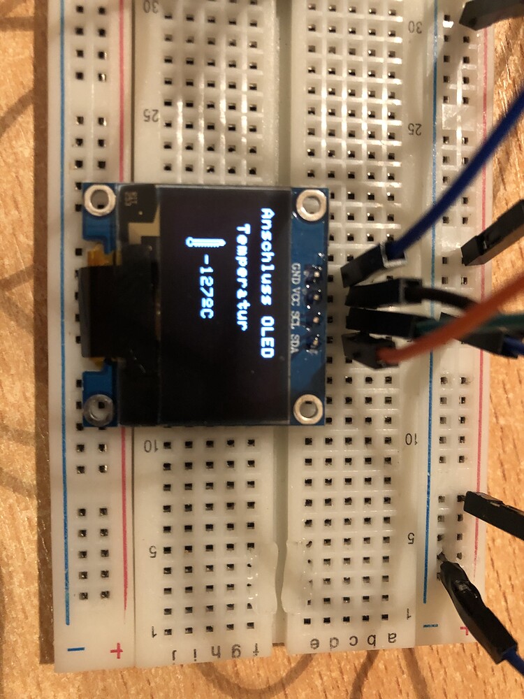 Attiny85 mit OLED Display und DS18B20 zeigt Temperatur nicht an - Deutsch - Arduino Forum