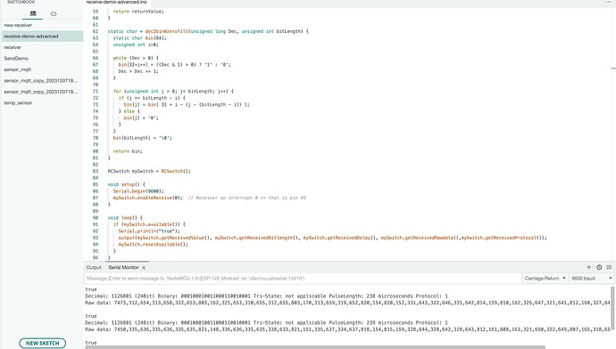Esp2866 with a 433mhz rf receiver never available with RFSwitch - General Guidance - Arduino Forum