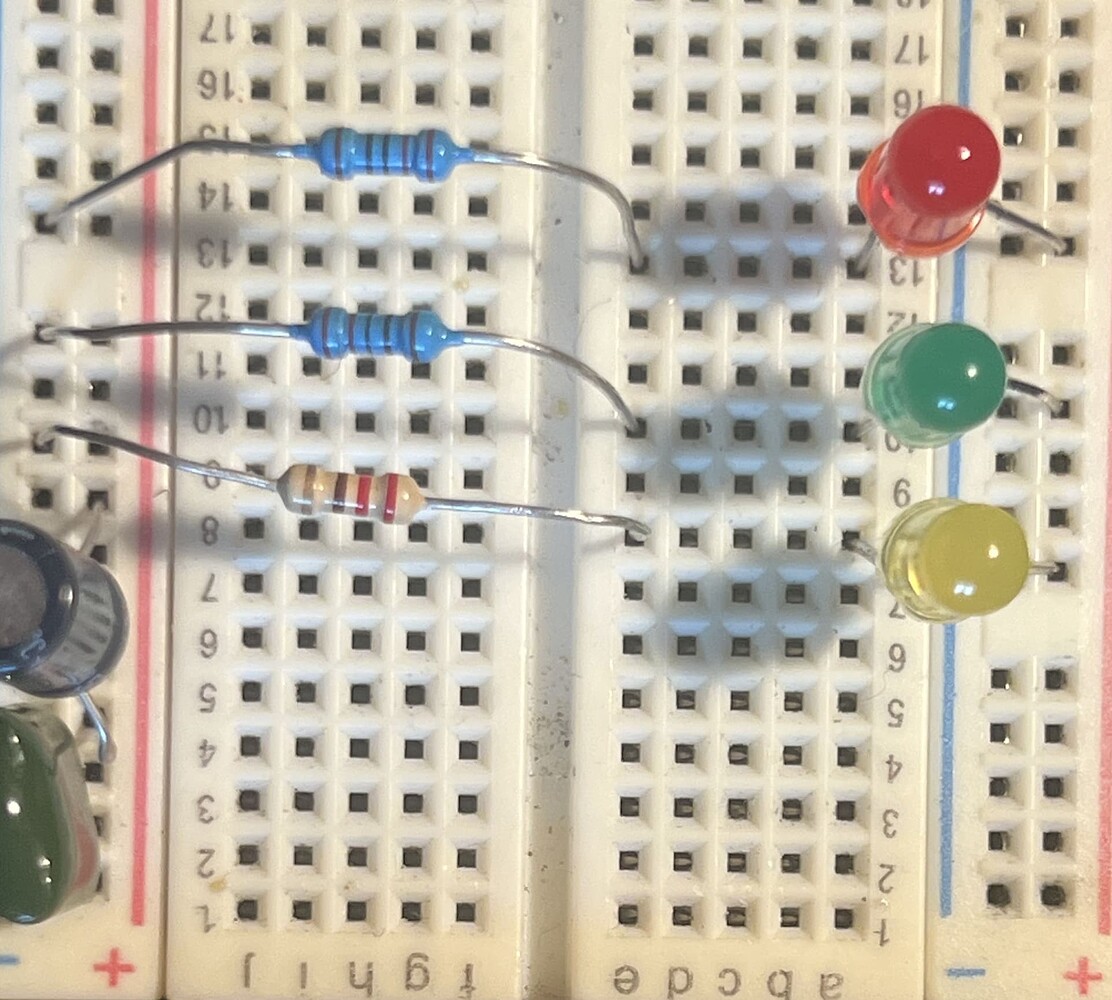 Arduino project #3 (love-o-meter)- no LED lights - General Guidance - Arduino Forum