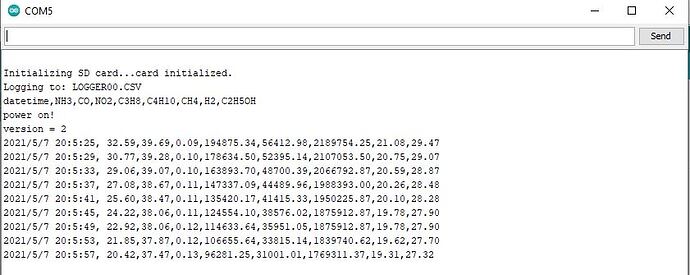 Data-logger doesn't fill the .csv - Programming - Arduino Forum