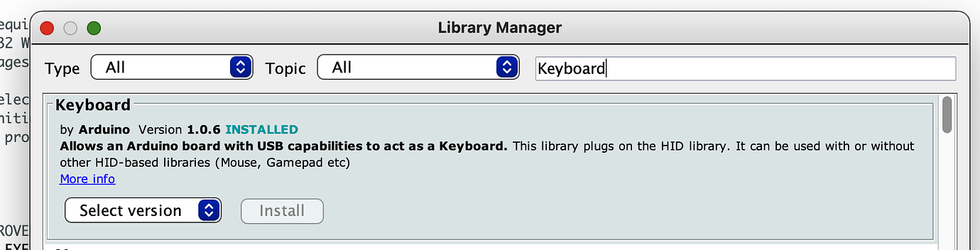 IDE 2.3.6 error installing Keyboard.h library - IDE 2.x - Arduino Forum