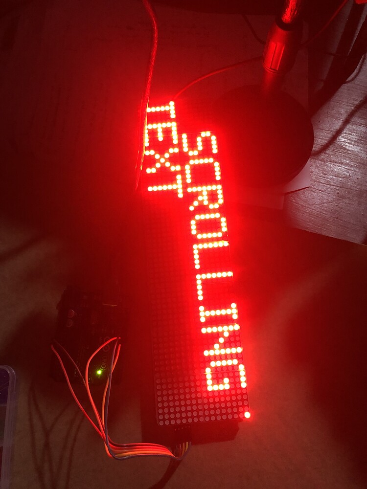 64x16 MAX7219 LED DOT MATRIX DISPLAY - Displays - Arduino Forum