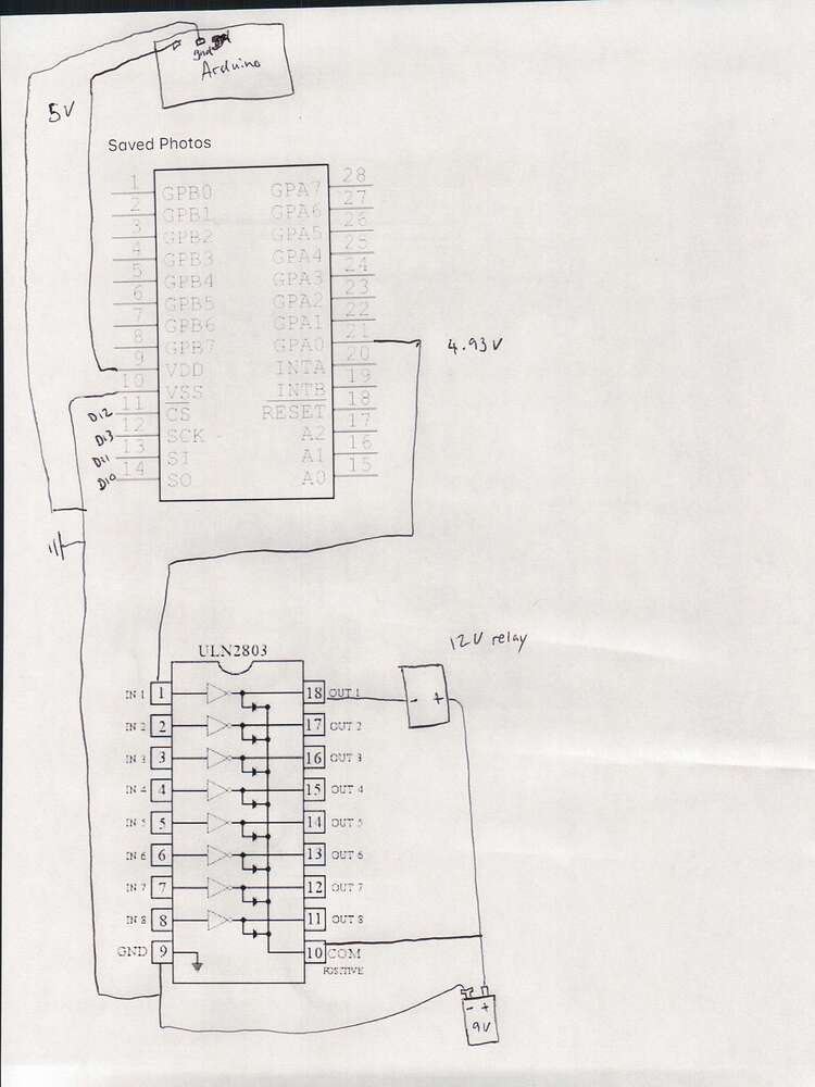 problem driving ULN2803A Darlington with MCP23S17 I/O port expander - General Electronics ...