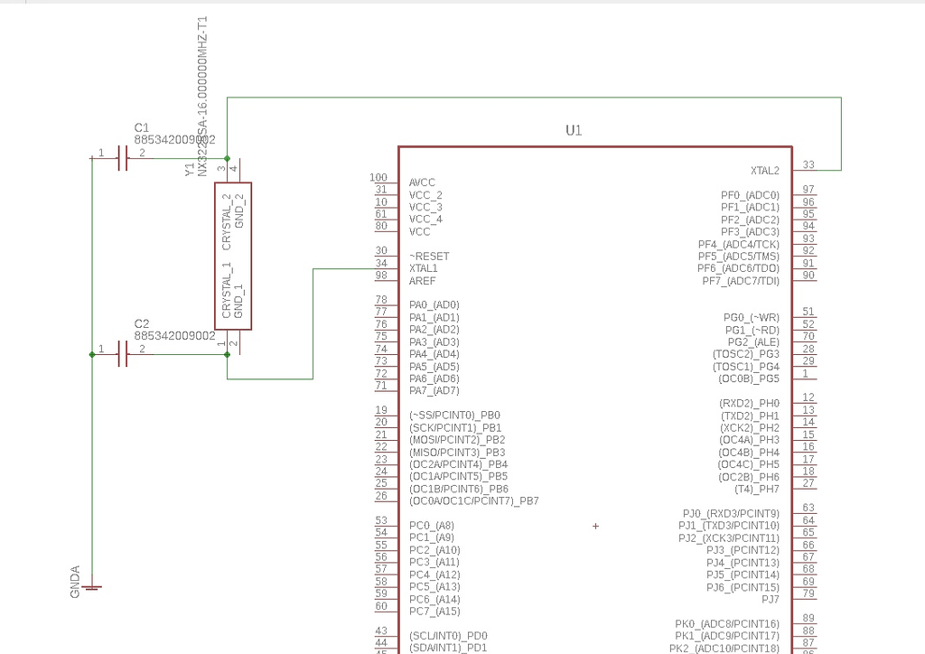 How do you connect a 4 pin 16mhz crystal to a meta 2560? - 3rd Party ...
