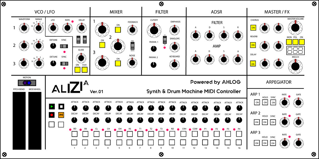 can i program a knob on a midi controller for change midi channel? - LEDs and Multiplexing ...