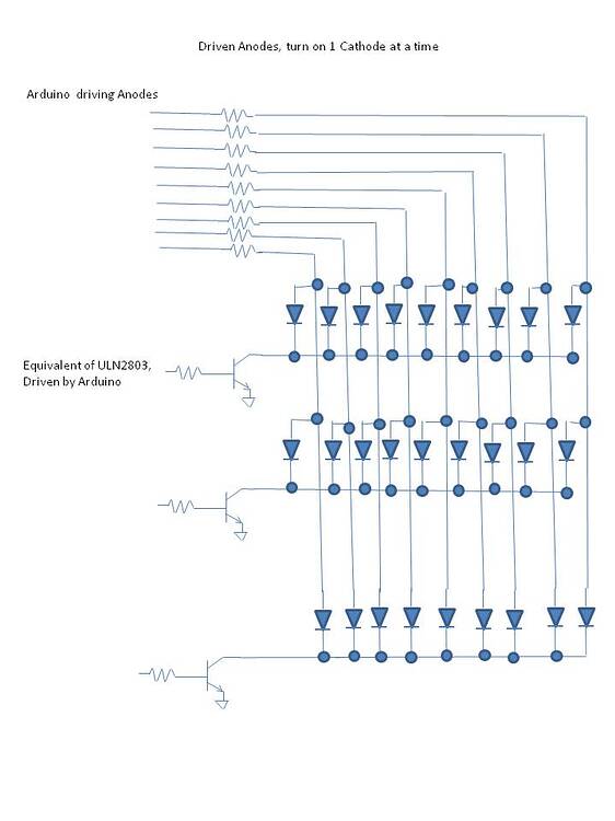 Schematic and Arduino sketch that work - LEDs and Multiplexing ...