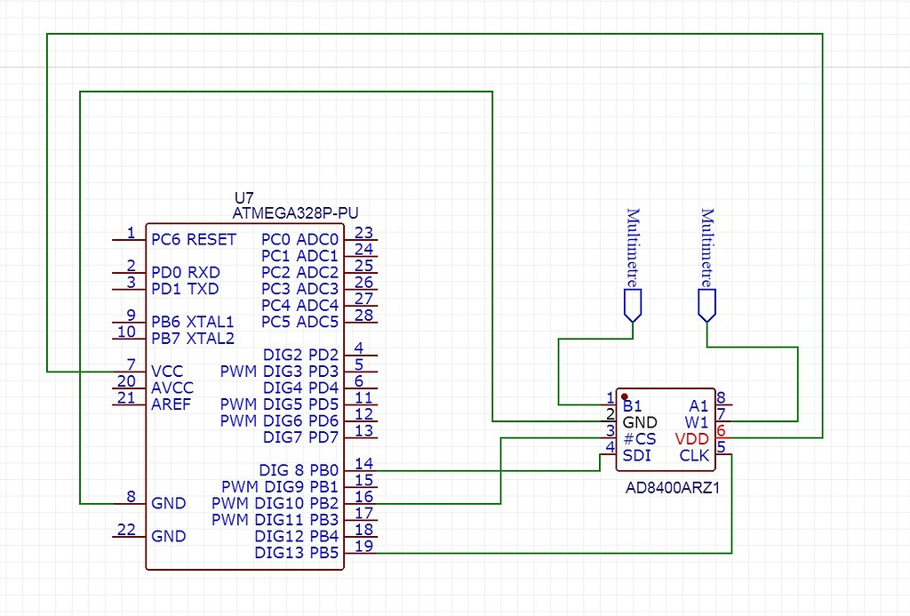 Potentiomètres Digitale AD8400 - Français - Arduino Forum