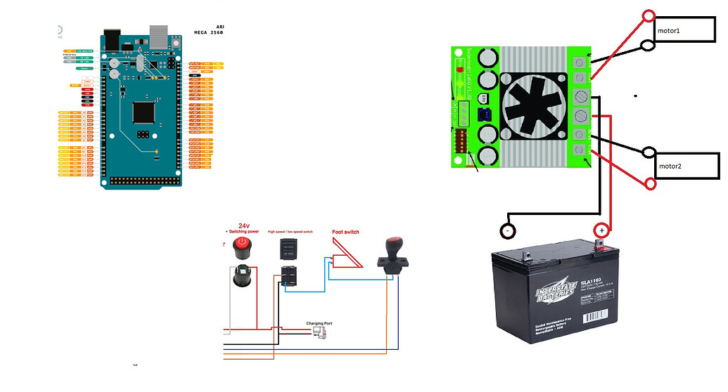 Arduino mega with sabertooth 2x60 coding power wheel motors - Page 2 ... Arduino mega with sabertooth 2x60 coding power wheel motors - Page 2 ...