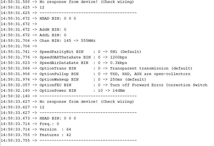 LoRa E32 433 MHz Communication Problem - Page 2 - Networking, Protocols, and Devices - Arduino Forum