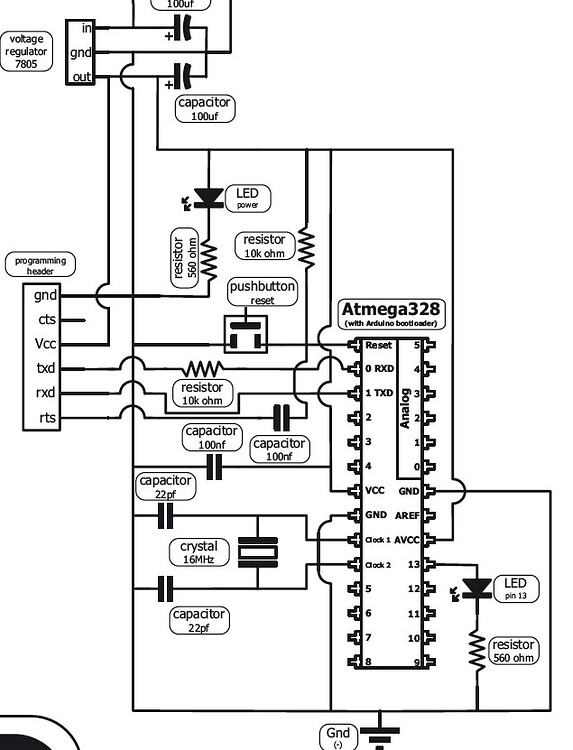 Curiosità su collegamento Vcc e GND su Arduino Standalone - Generale - Arduino Forum
