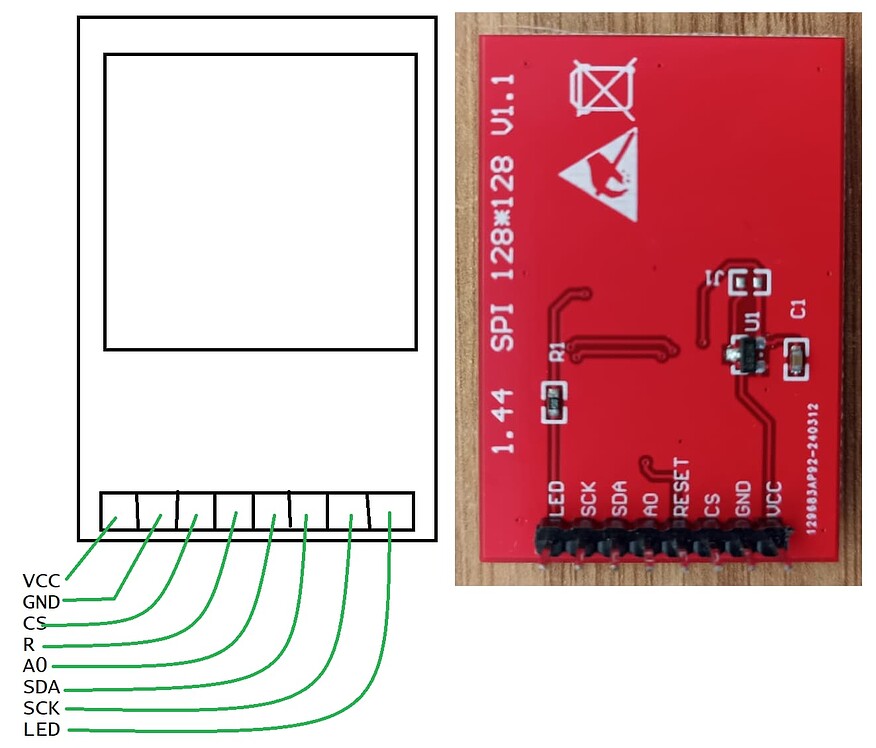 ST7735S TFT OLED Display Only Shows White Screen - Displays - Arduino Forum