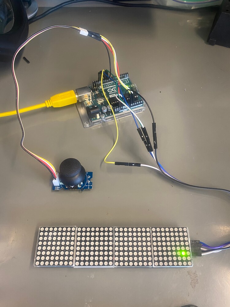 LED Matrix 7219 controlled by Joystick - LEDs and Multiplexing - Arduino Forum
