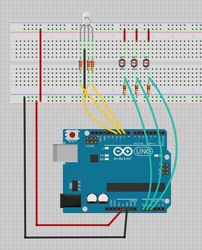 Arduino Book Project 4 Phototransistors not working - Sensors - Arduino ...
