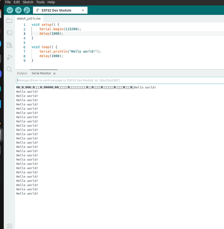 ESP32-WROVER stuck in reboot loop with simple Serial.println() sketch - IDE 2.x - Arduino Forum