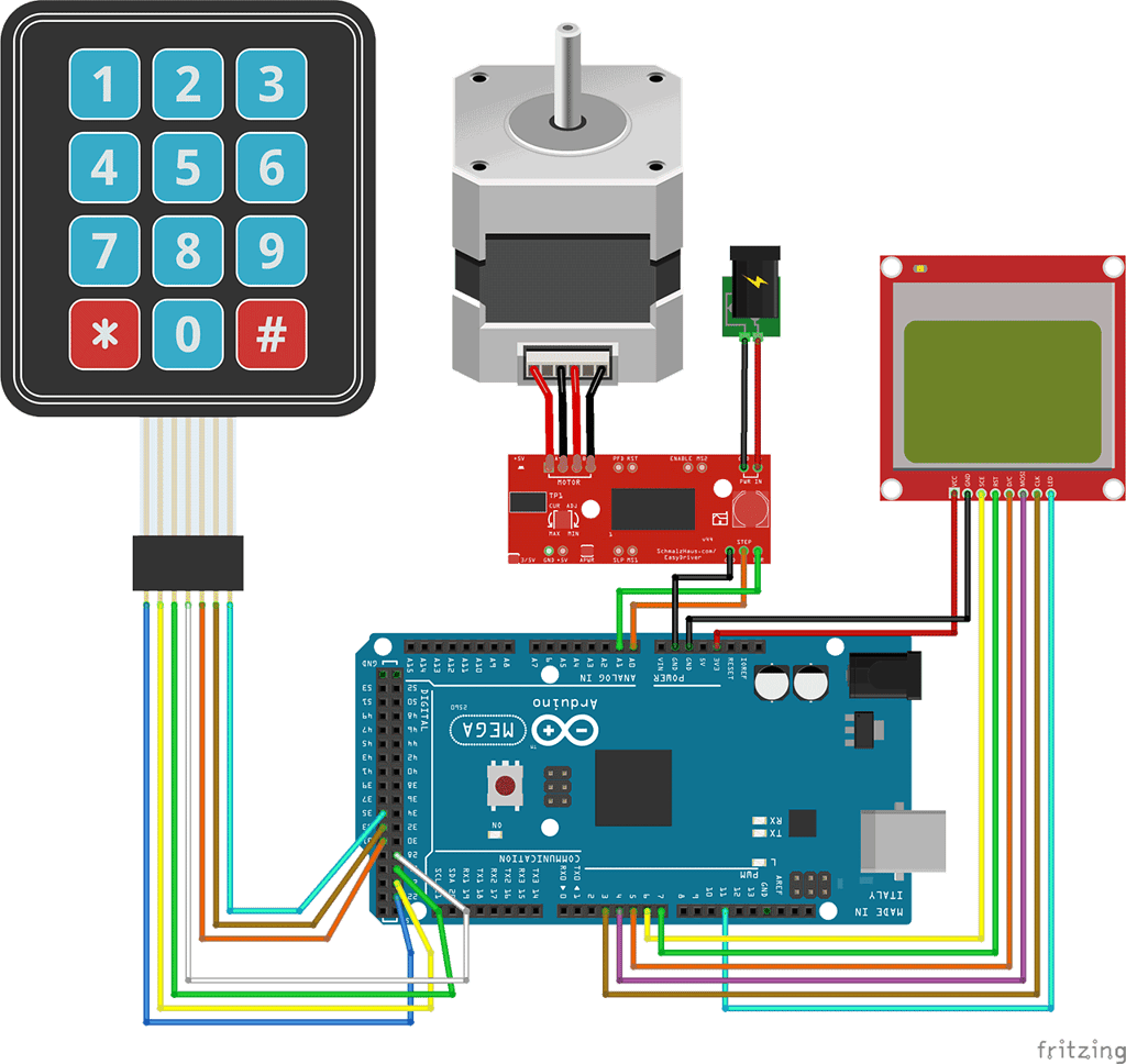 Control A Stepper Motor Using A Keypad 4 Digit Help Programming