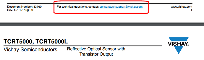 Can you guys tell me the response time frequency of TCRT5000 sensor or ...