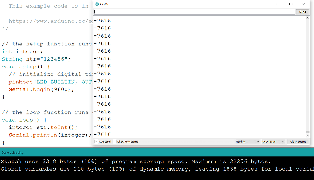Problem Converting "12345" to 12345 - Programming - Arduino Forum